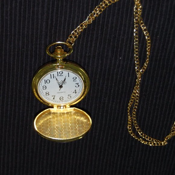 I-Mart | Accessories | Mens Gold Tone 92s Replica Pocket Watch W 15 12 ...